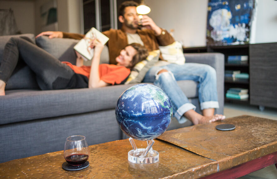 MOVA Earth with Clouds Self Rotating Globe | 68travel