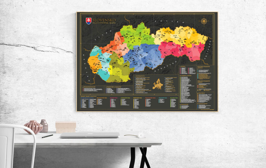 Mapa Slovenska | 68travel