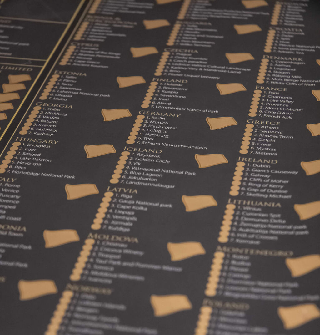 Bestsellers scratch maps - original design | 68travel