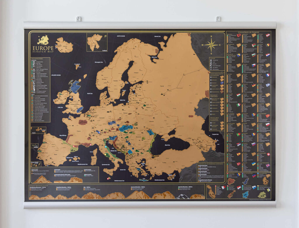 Aluminium Snap-on Map Bars | 68travel