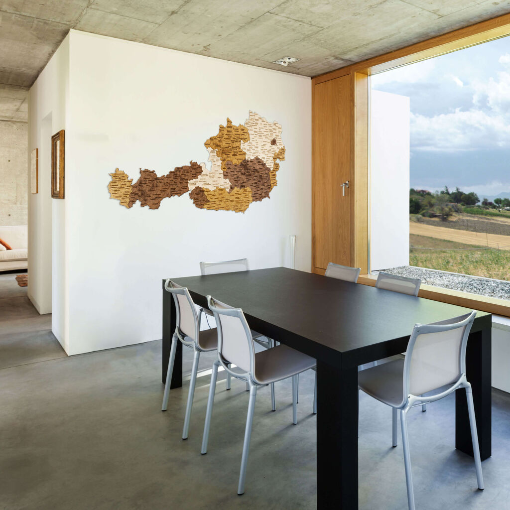 Mais vendidos mapas de países em madeira | 68travel