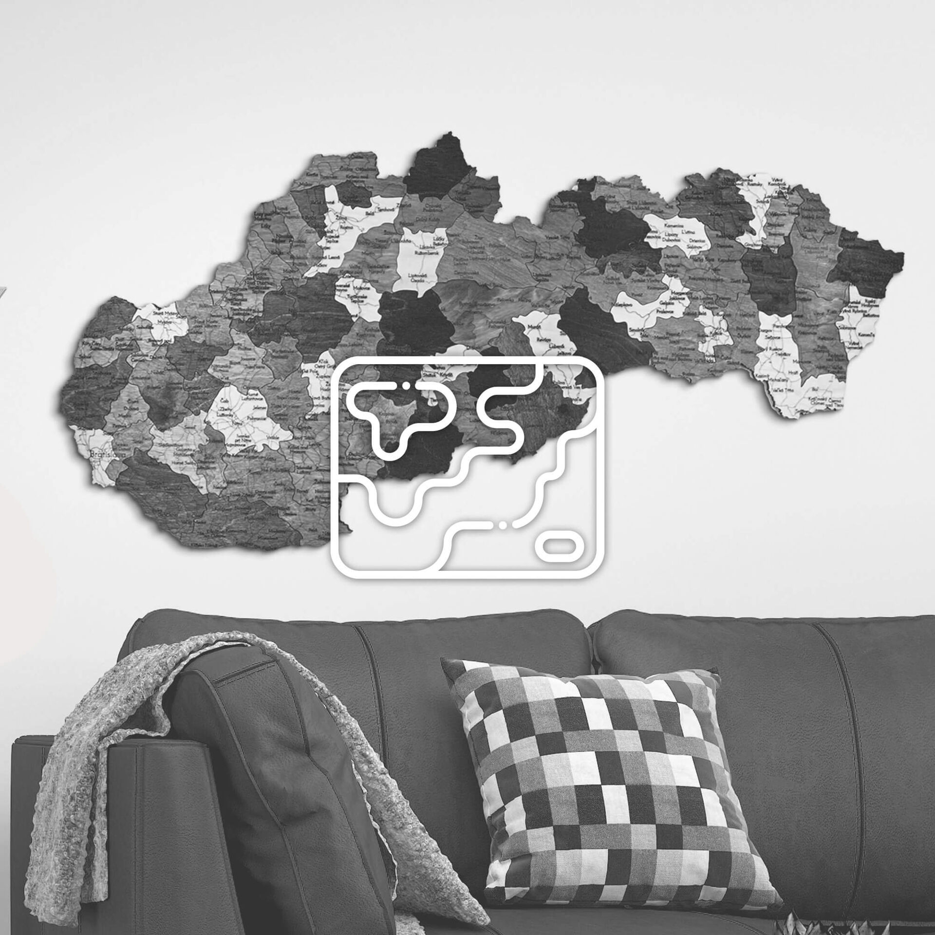 Mais vendidos mapas 2d em madeira | 68travel