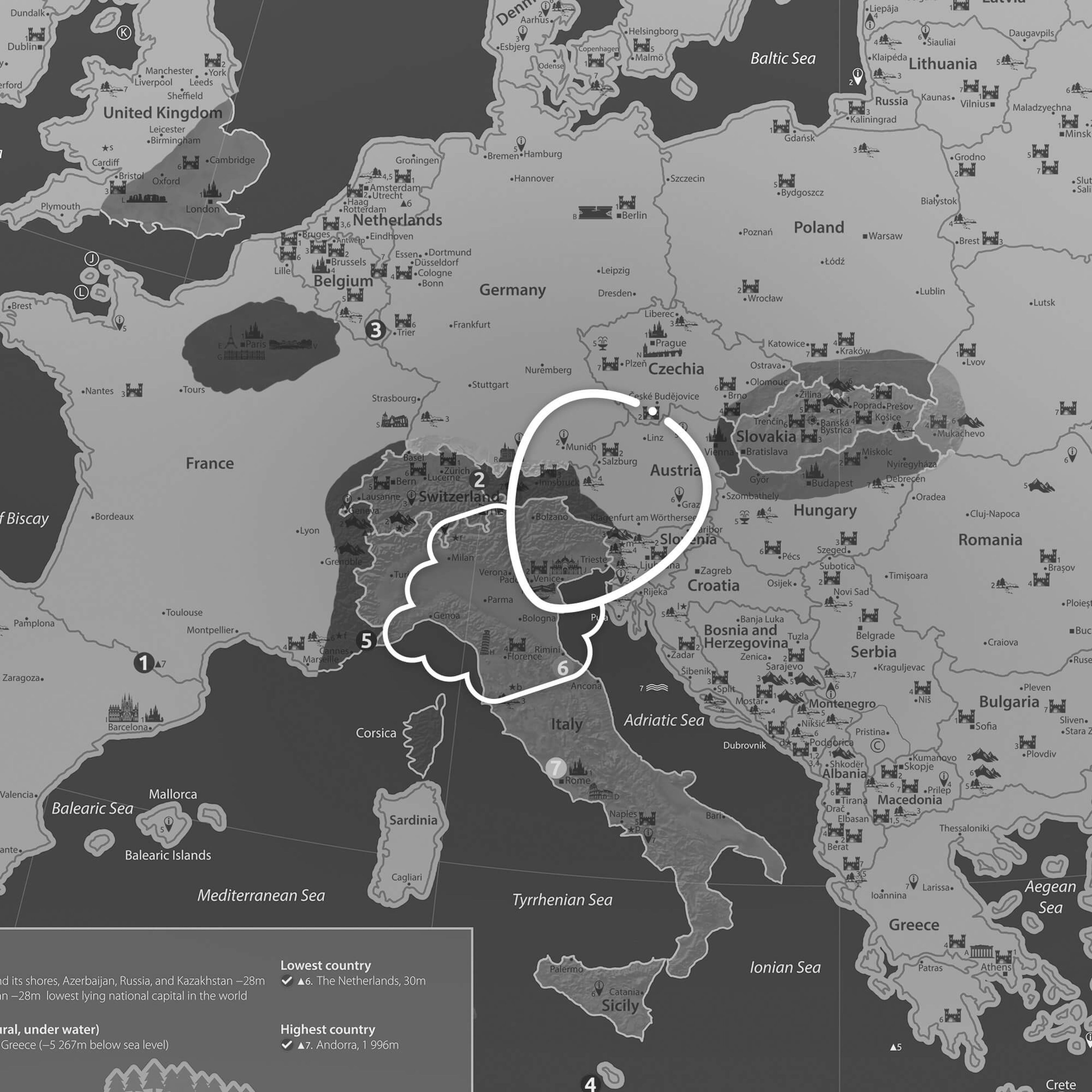 Bestsellers scratch maps | 68travel