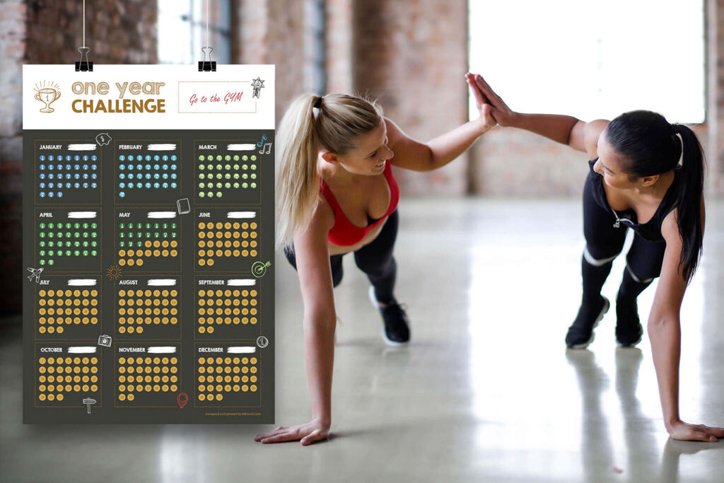 One Year Challenge Scratch Poster | 68travel