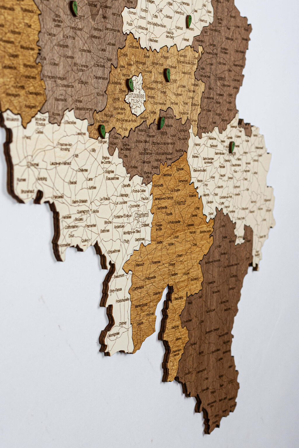 Wooden Map of Belgium | 68travel