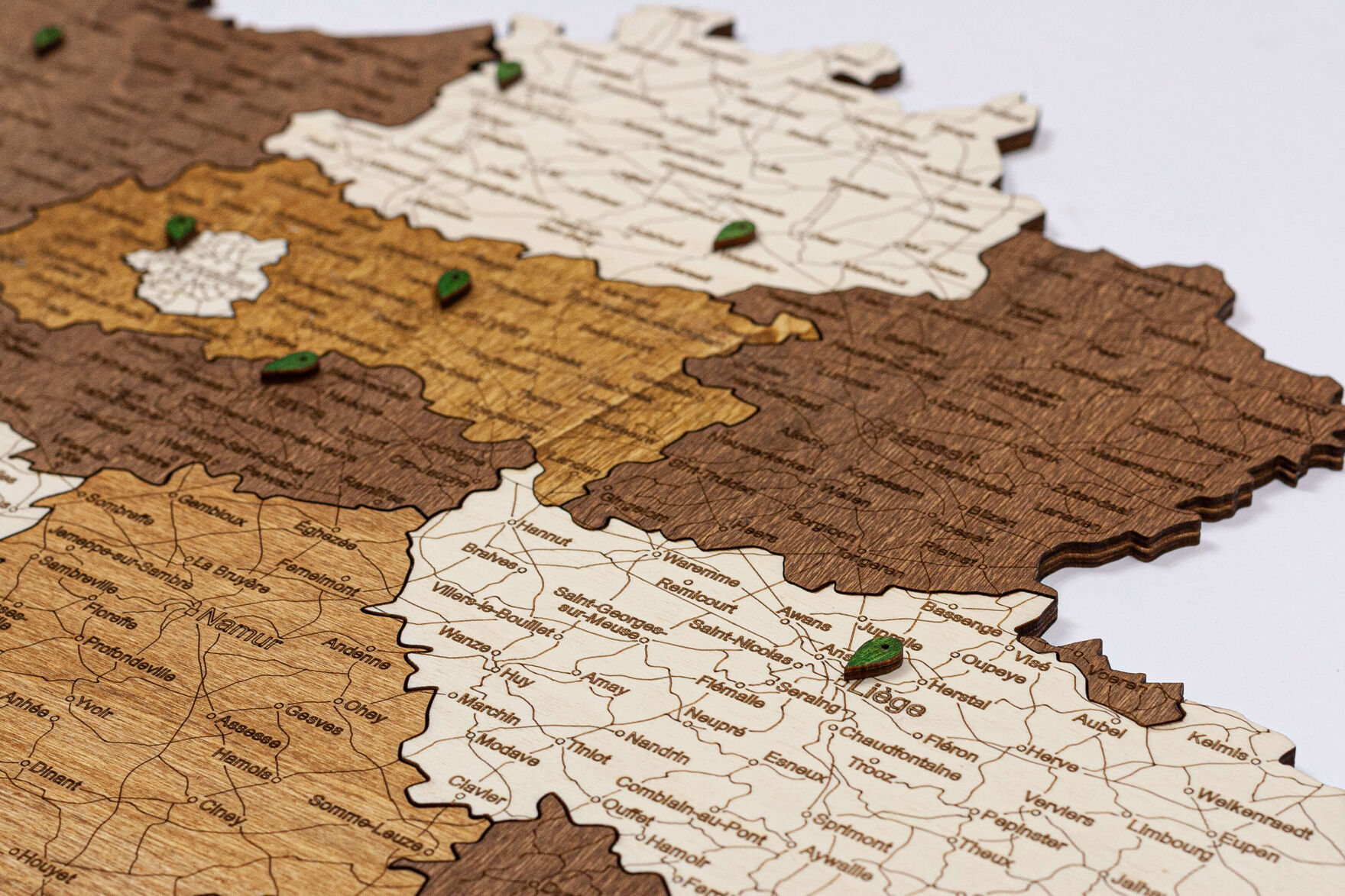 Wooden Map of Belgium | 68travel
