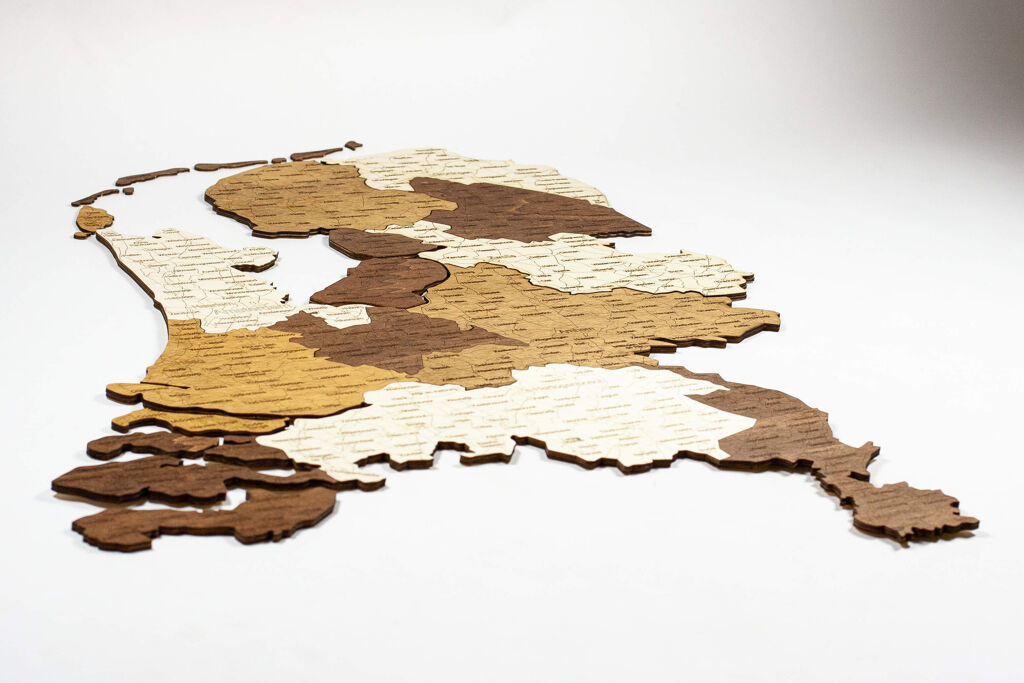 Netherlands Wooden Map | 68travel