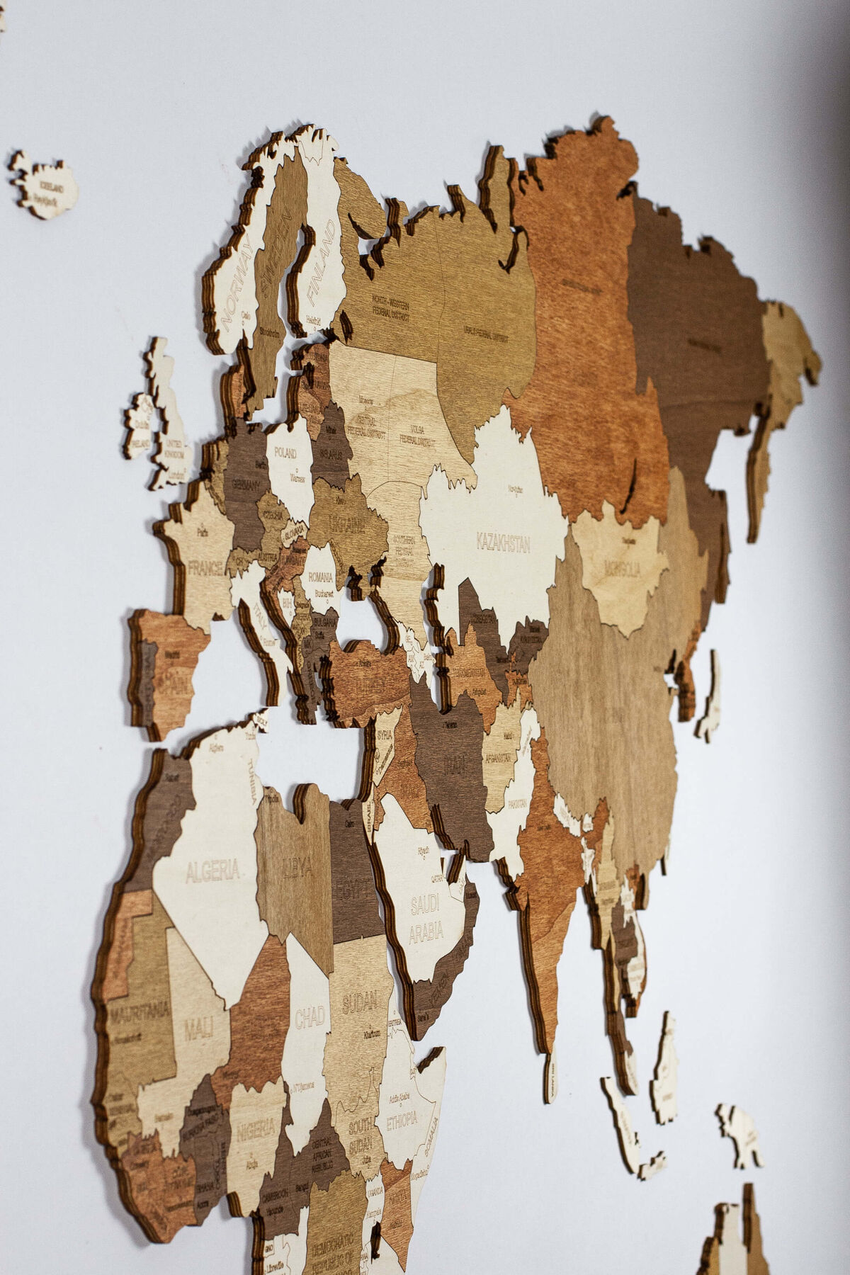 2D Wooden World Map | 68travel