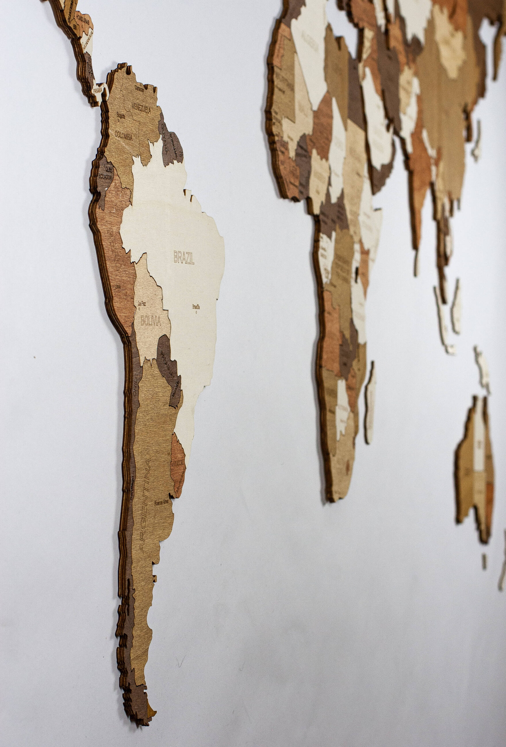 2D Wooden World Map | 68travel