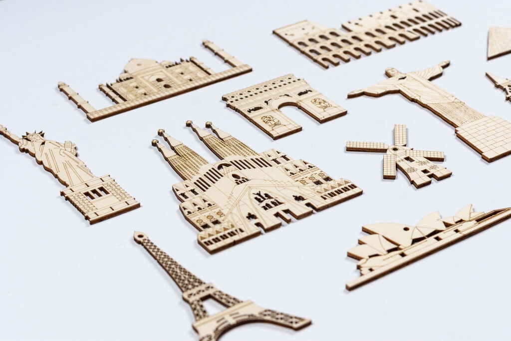 Wooden Landmark Ornaments | 68travel