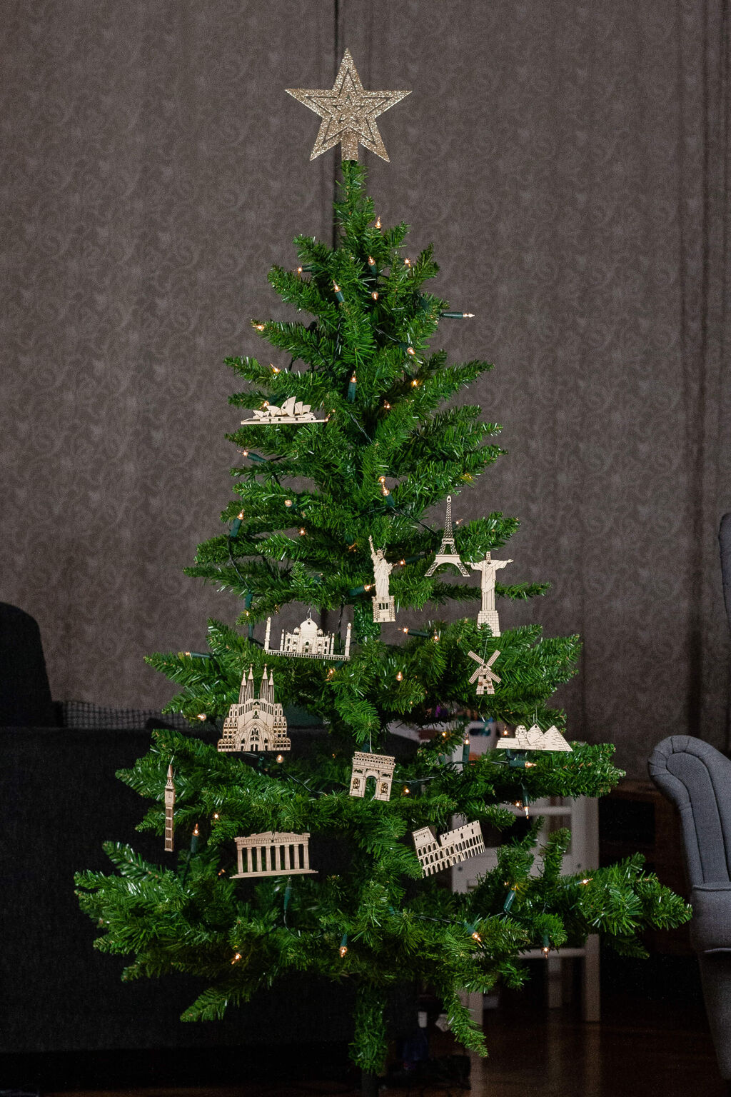 Wooden Landmark Ornaments | 68travel