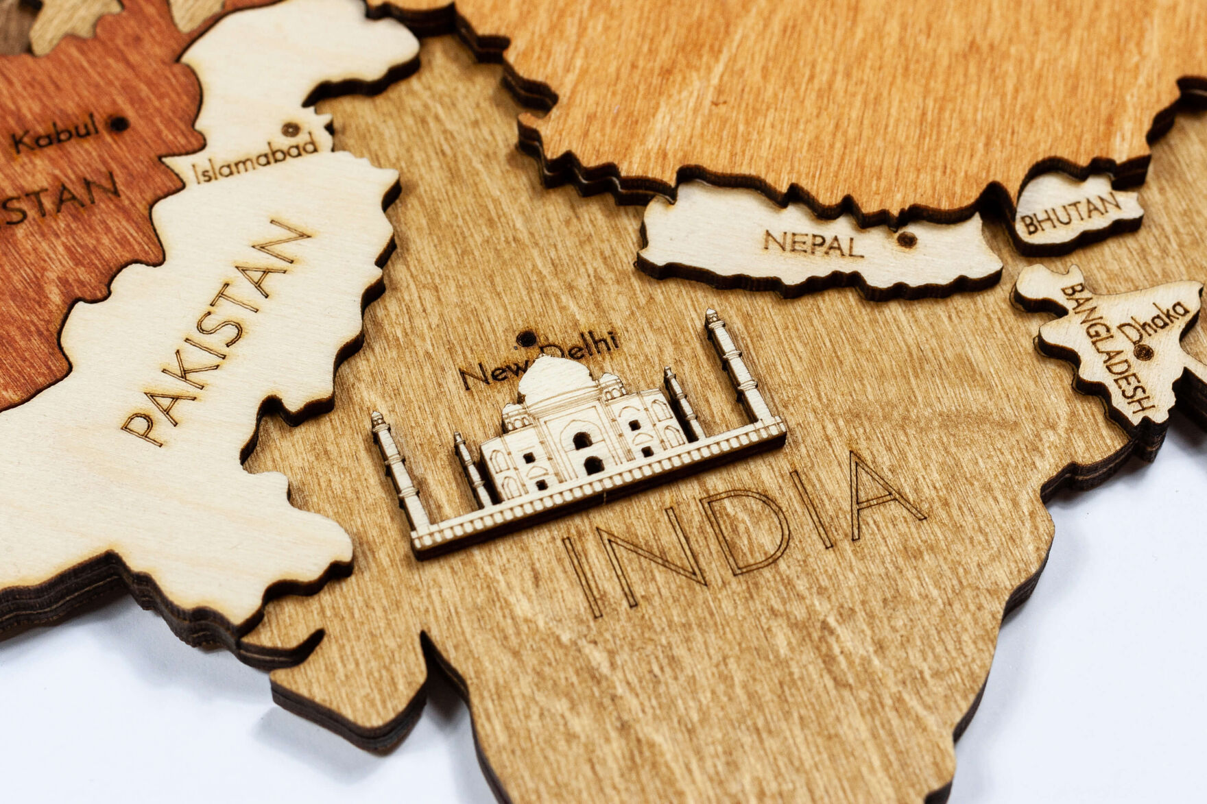 Wooden Mini Landmarks (stickable) | 68travel