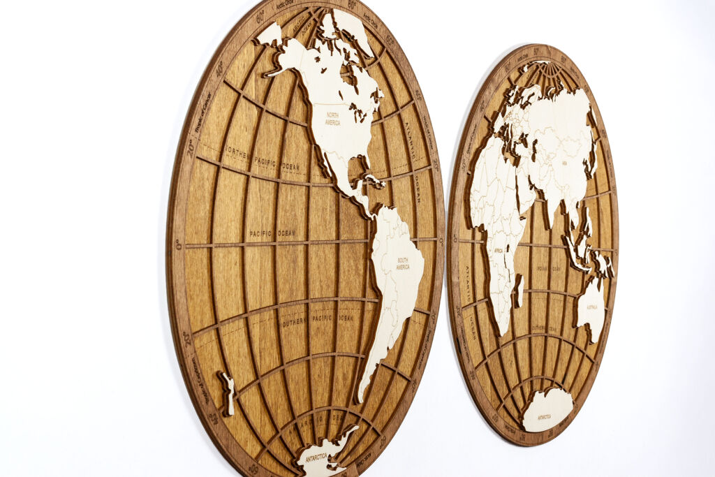 Wooden World Globe | 68travel